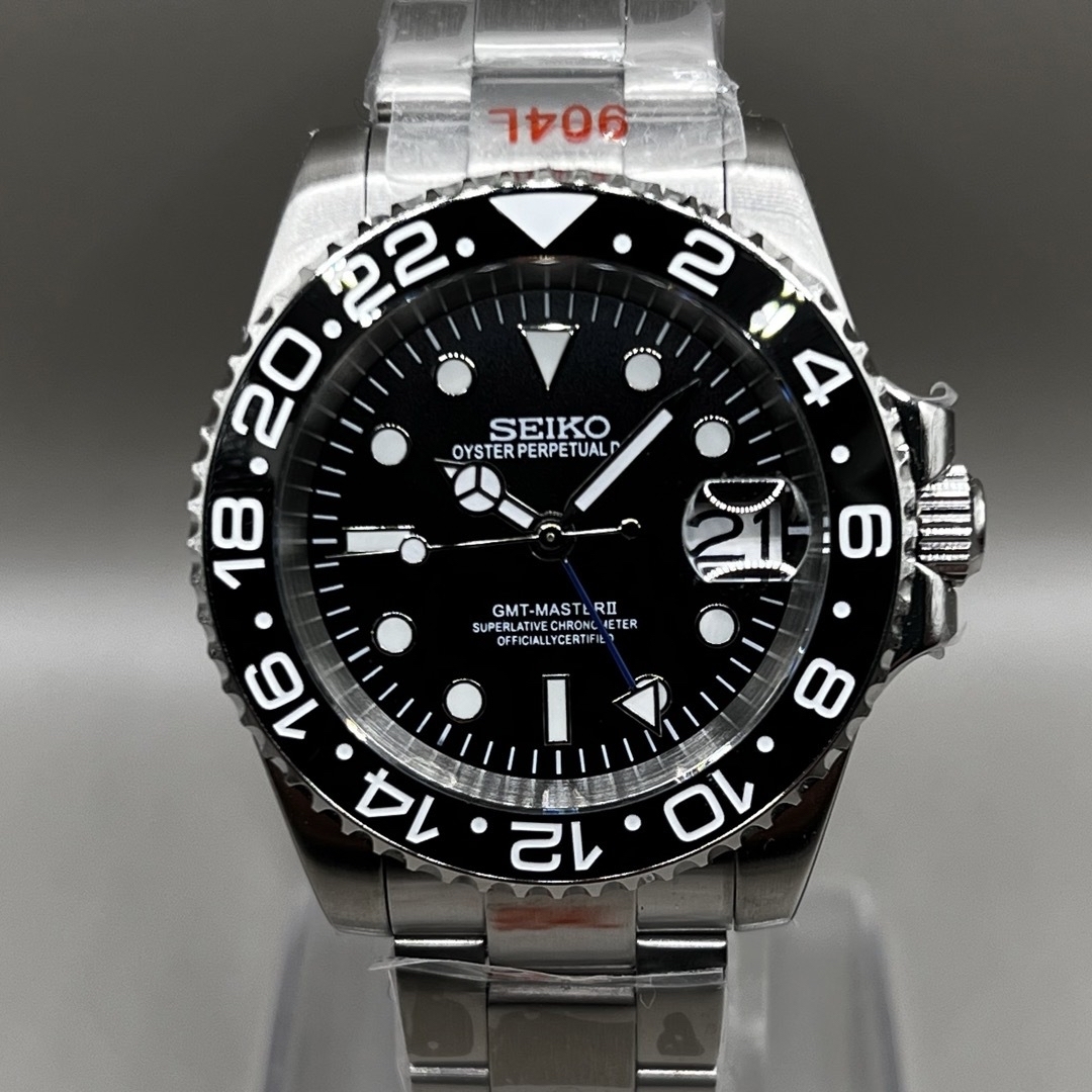 SEIKO MOD NH34 カスタム GMTマスターⅡ 腕時計(アナログ) SEIKO MOD NH34 カスタム GMTマスターⅡ 腕時計(アナログ)