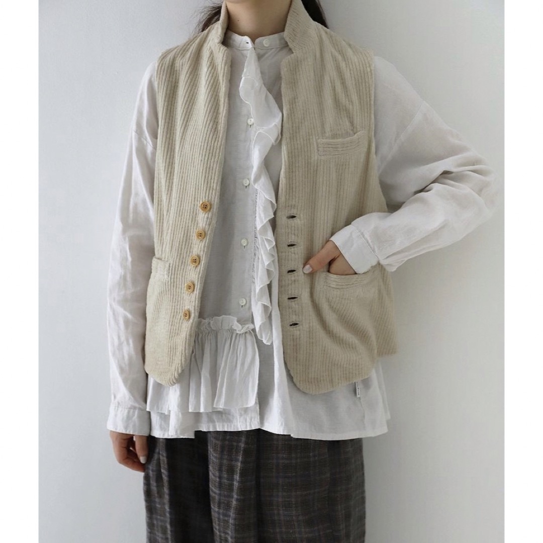 nest Robe - ネストローブ新品 未使用☆ランダムギャザーフリル nest Robe - ネストローブ新品 未使用☆ランダムギャザーフリル