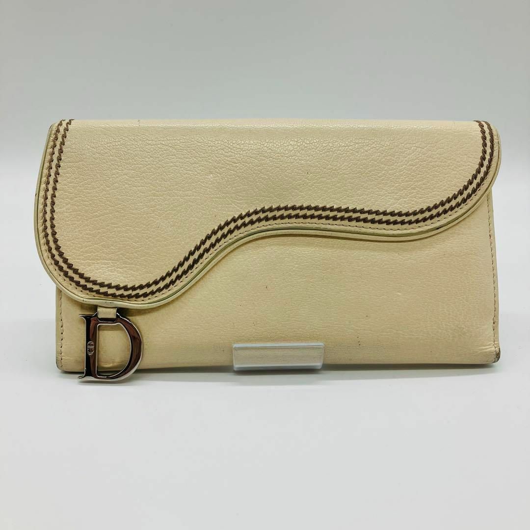 Christian Dior - Christian Dior ディオール サドル 長財布 Christian Dior - Christian Dior ディオール サドル 長財布