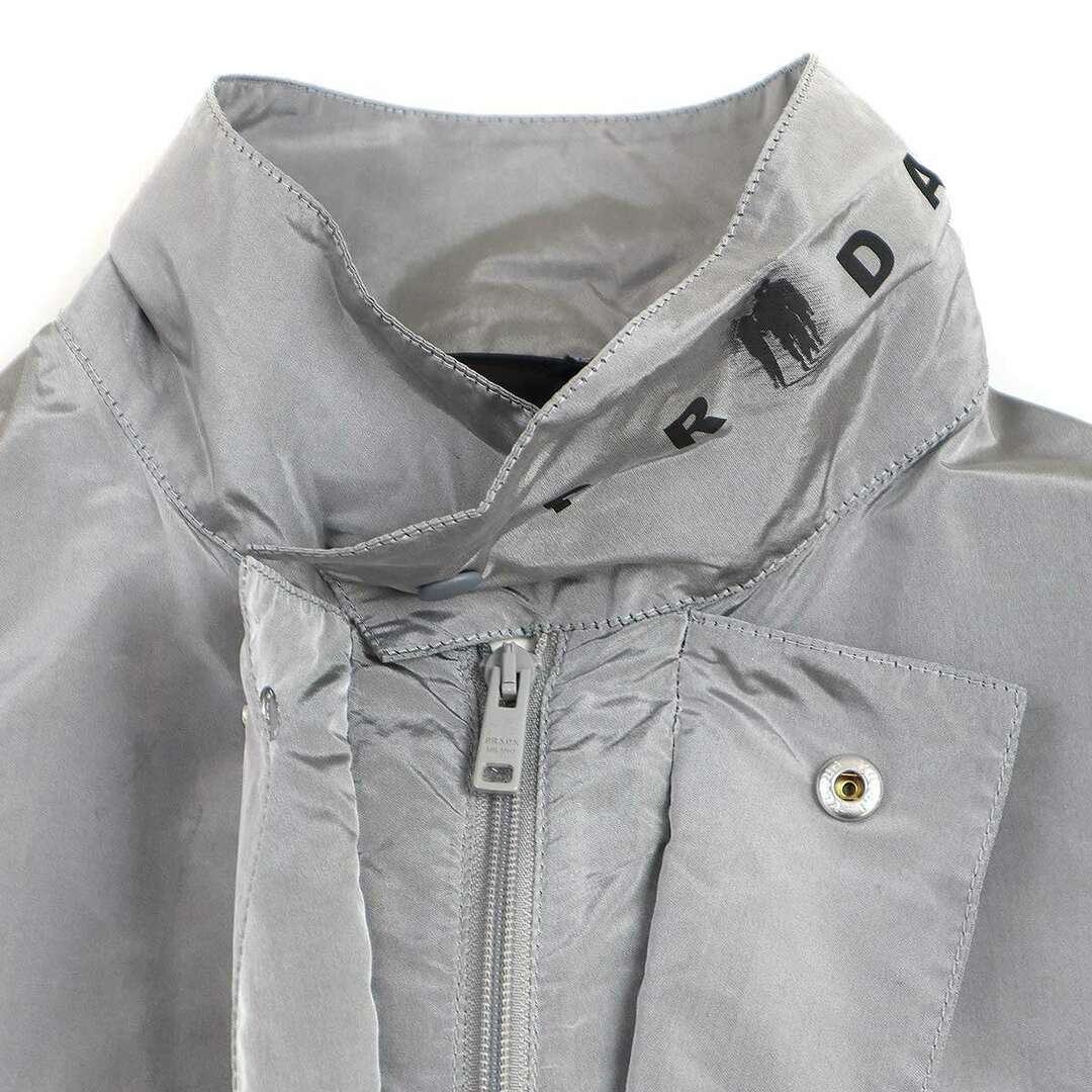 PRADA - PRADA プラダ 22AW バックプリント シルクジャンプ PRADA - PRADA プラダ 22AW バックプリント シルクジャンプ