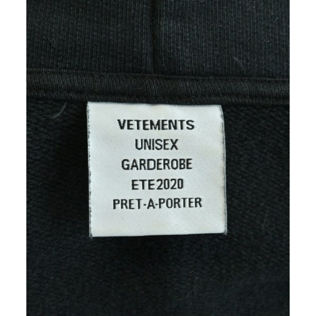 VETEMENTS - VETEMENTS ヴェトモン パーカー S 黒 【古着 VETEMENTS - VETEMENTS ヴェトモン パーカー S 黒 【古着