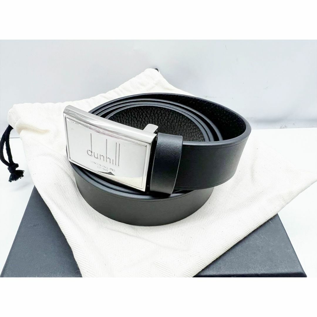 美品】dunhill ダンヒル ベルト ロゴ シルバー レザー 42/107 美品】dunhill ダンヒル ベルト ロゴ シルバー レザー 42/107