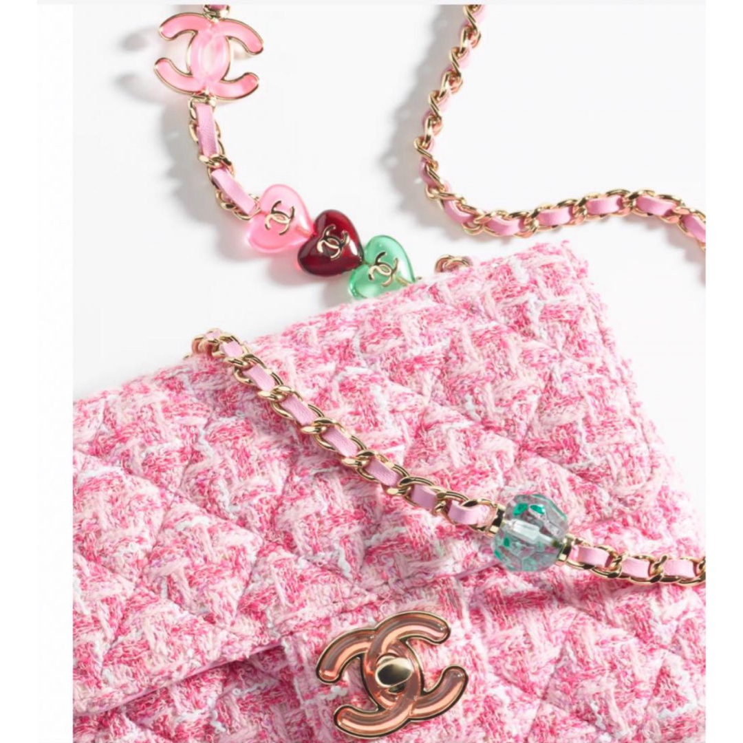 CHANEL シャネル ミニフラップバッグ ピンク ツイード バッグ CHANEL シャネル ミニフラップバッグ ピンク ツイード バッグ