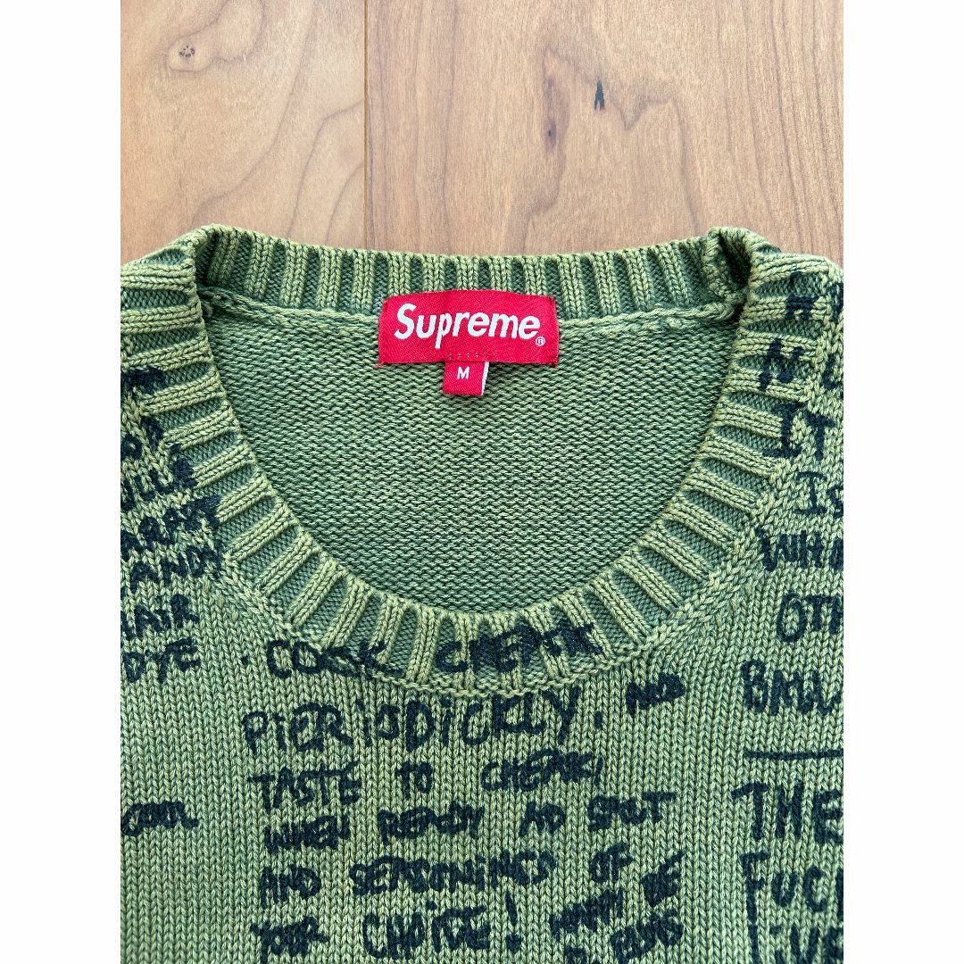 Supreme Gonz Poems Sweater Msize Supreme Gonz Poems Sweater Msize