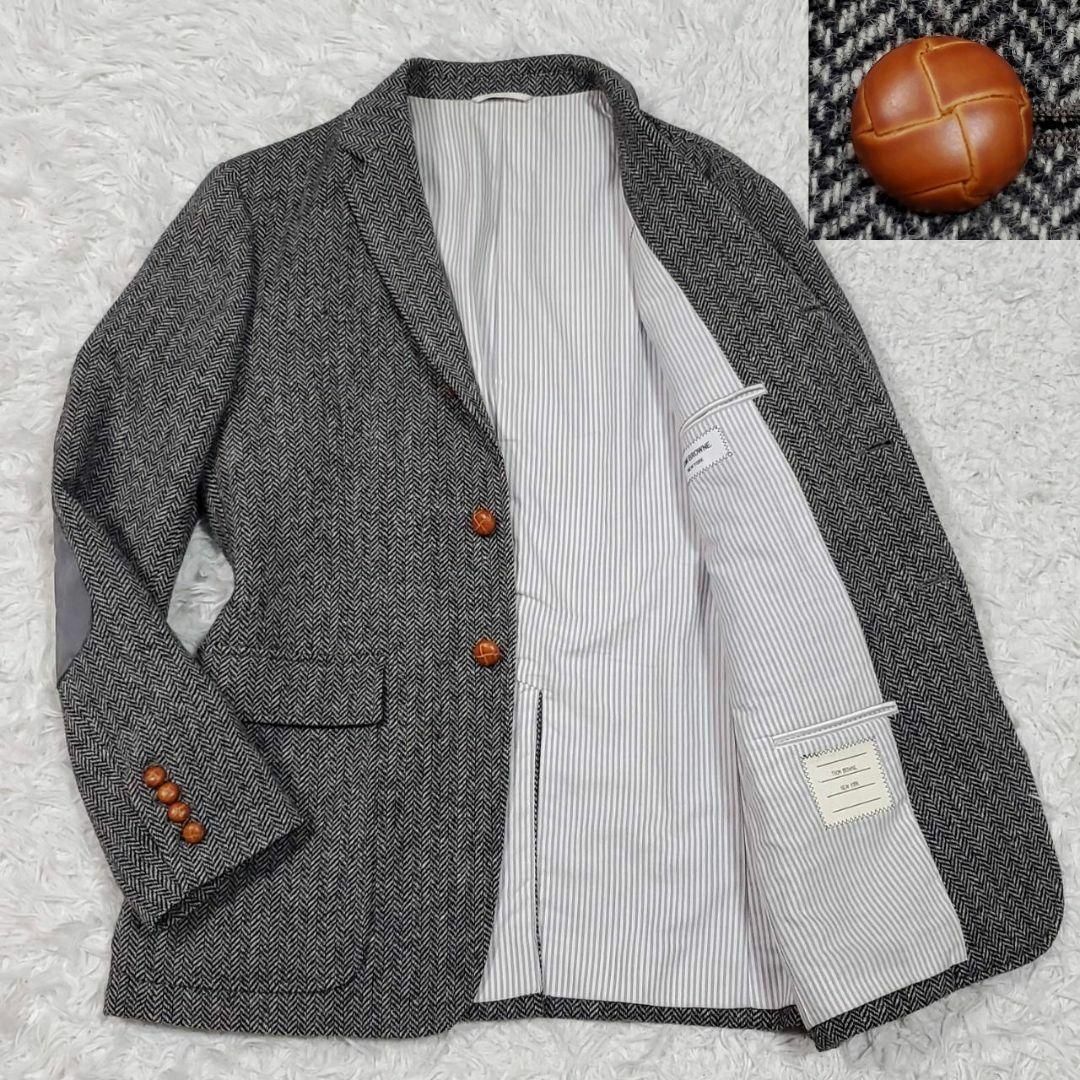 THOM BROWNE - 極美品 S トムブラウン ヘリンボーン ジャケット THOM BROWNE - 極美品 S トムブラウン ヘリンボーン ジャケット