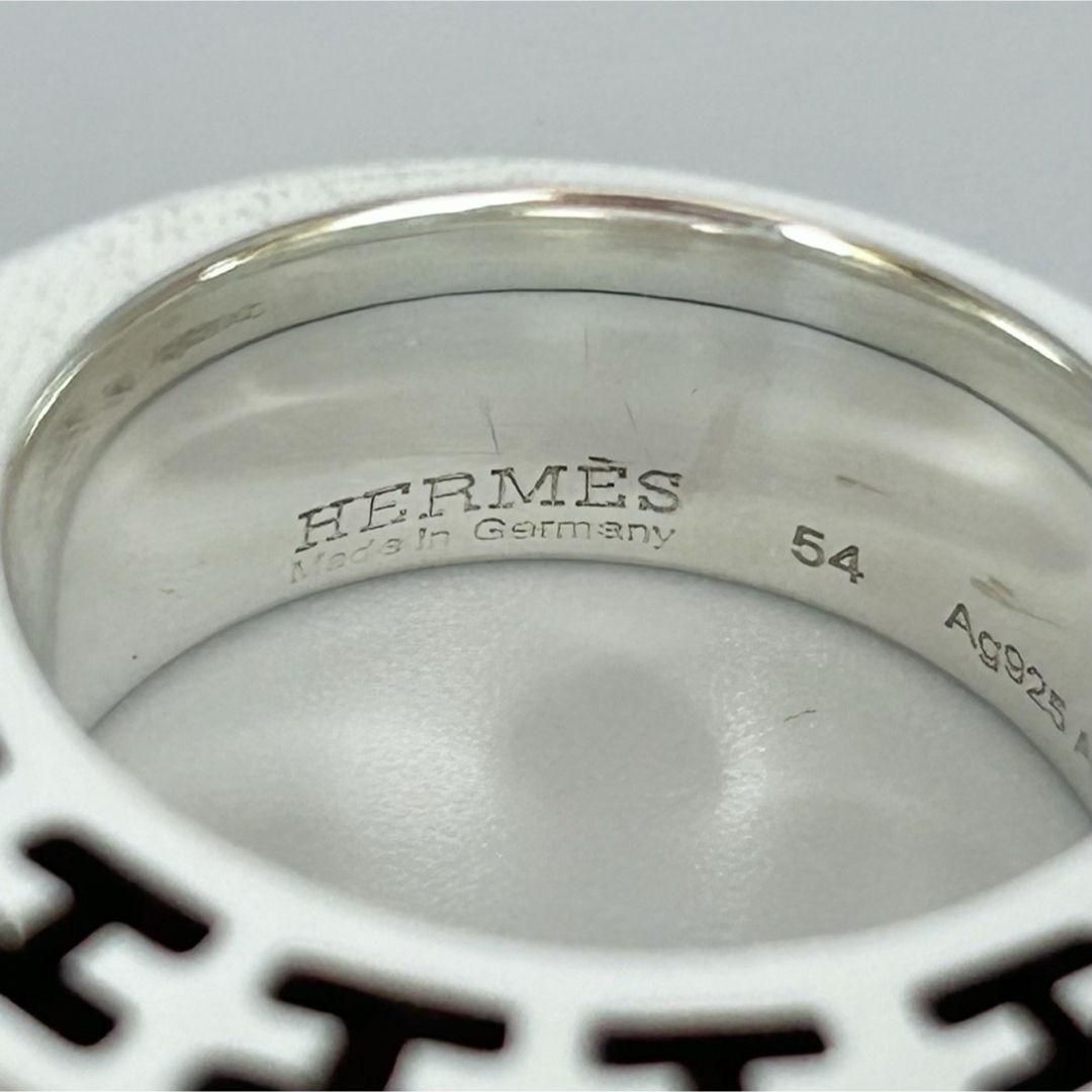 美品】HERMES エルメス クラルテ リング Ag925 54 14号 美品】HERMES エルメス クラルテ リング Ag925 54 14号