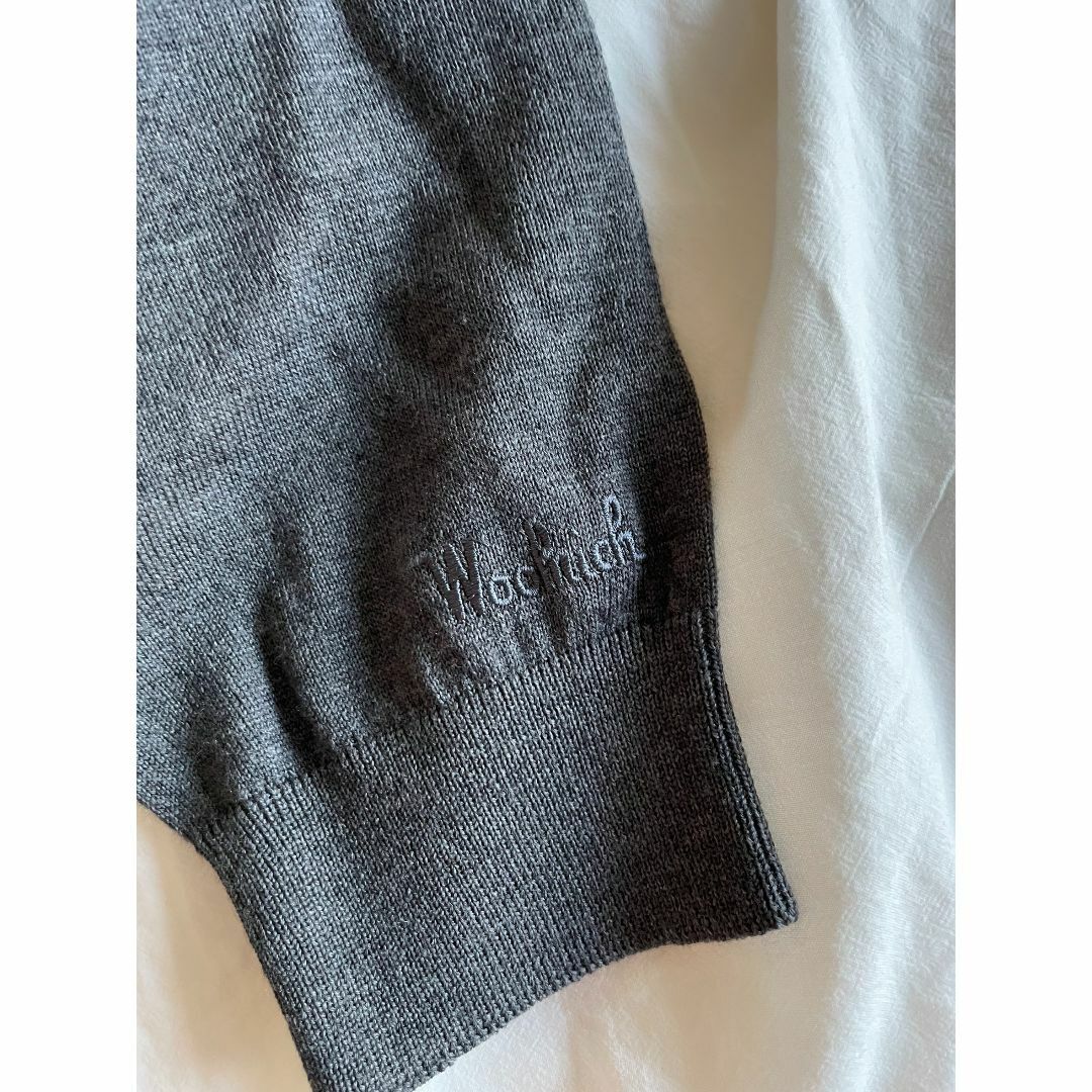 Woolrich ウールリッチ メリノウール ポロシャツ グレー Woolrich ウールリッチ メリノウール ポロシャツ グレー