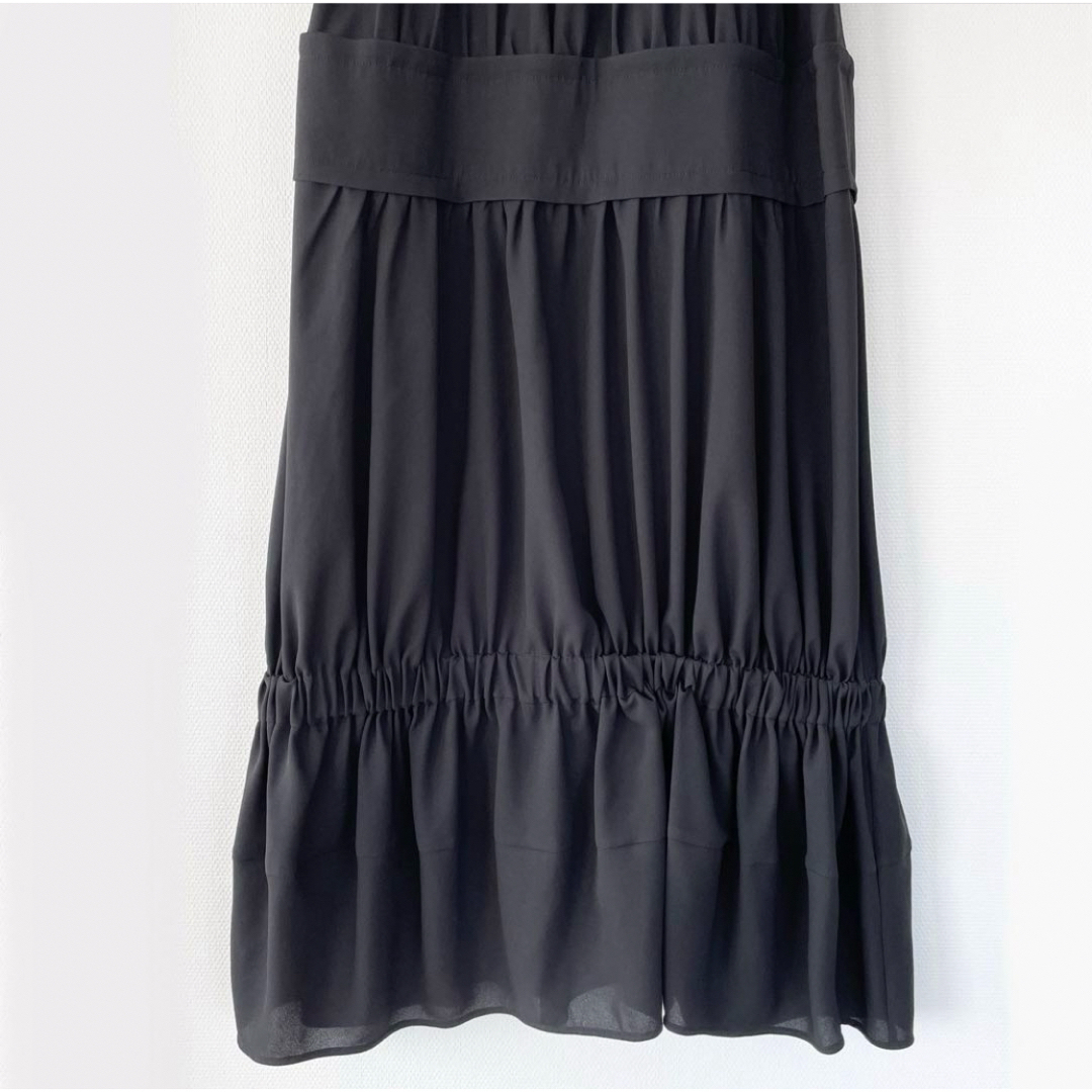 ENFOLD - 【2023SS】 新品 ENFOLD GATHER PEPLUM SKIRT 黒の通販 ENFOLD - 【2023SS】 新品 ENFOLD GATHER PEPLUM SKIRT 黒の通販