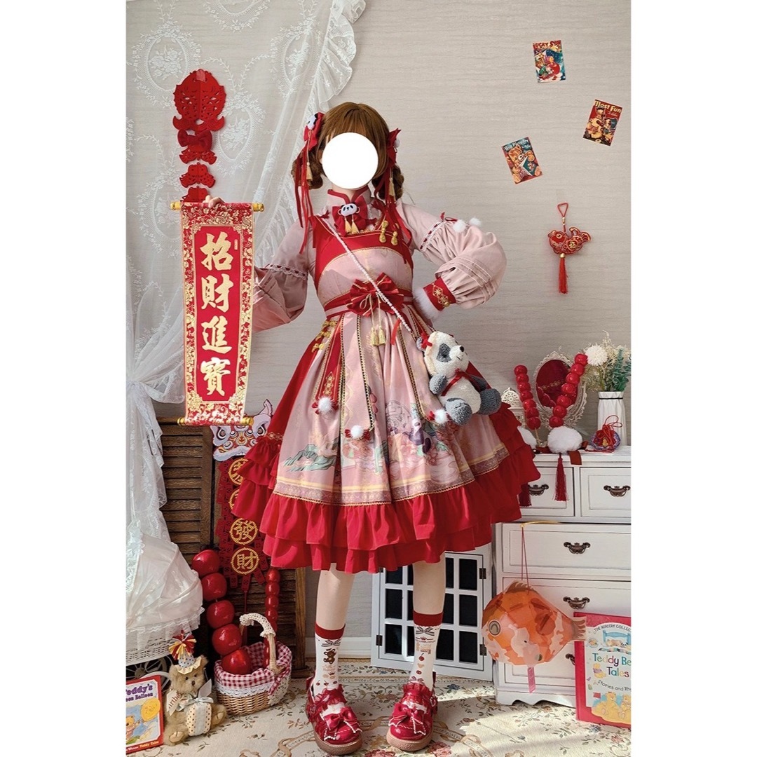 Angelic Pretty - epetice エペティス 中華ロリ ワンピース Angelic Pretty - epetice エペティス 中華ロリ ワンピース