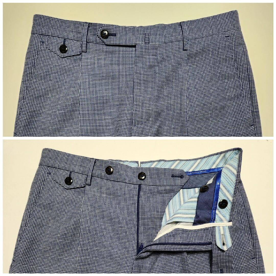 美品】ピーティートリノ GENTLEMAN FIT 1p 千鳥格子 44 春夏 美品】ピーティートリノ GENTLEMAN FIT 1p 千鳥格子 44 春夏