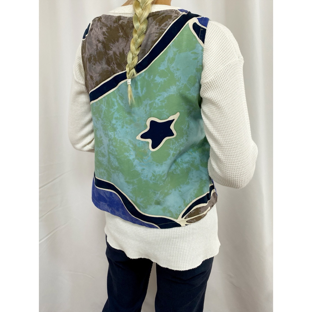 古着 ビンテージ 70s 80s モヤモヤ 民族模様 星 タンクトップ 希少 古着 ビンテージ 70s 80s モヤモヤ 民族模様 星 タンクトップ 希少