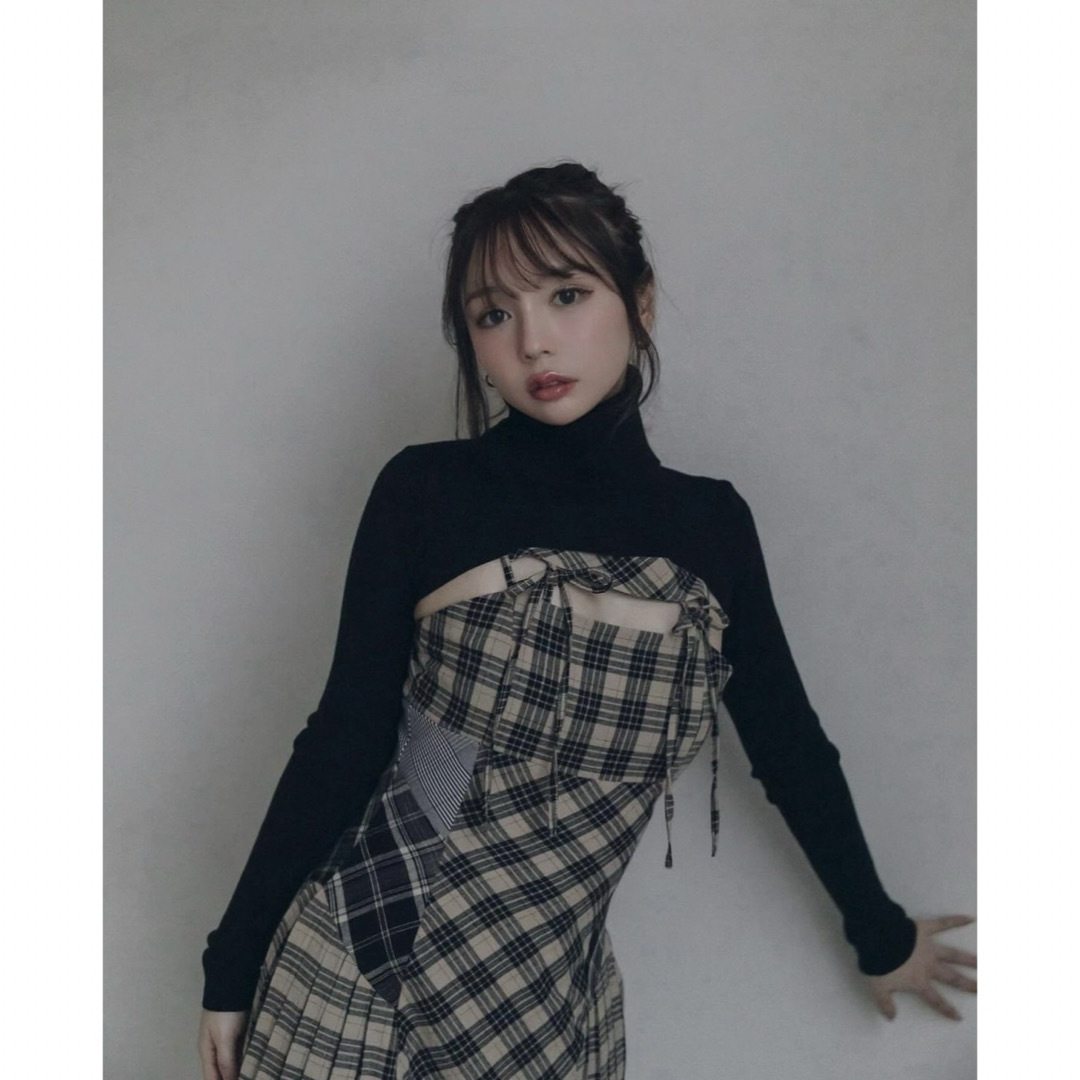 Bubbles - andmary Nadia check long dress ワンピースのみの Bubbles - andmary Nadia check long dress ワンピースのみの