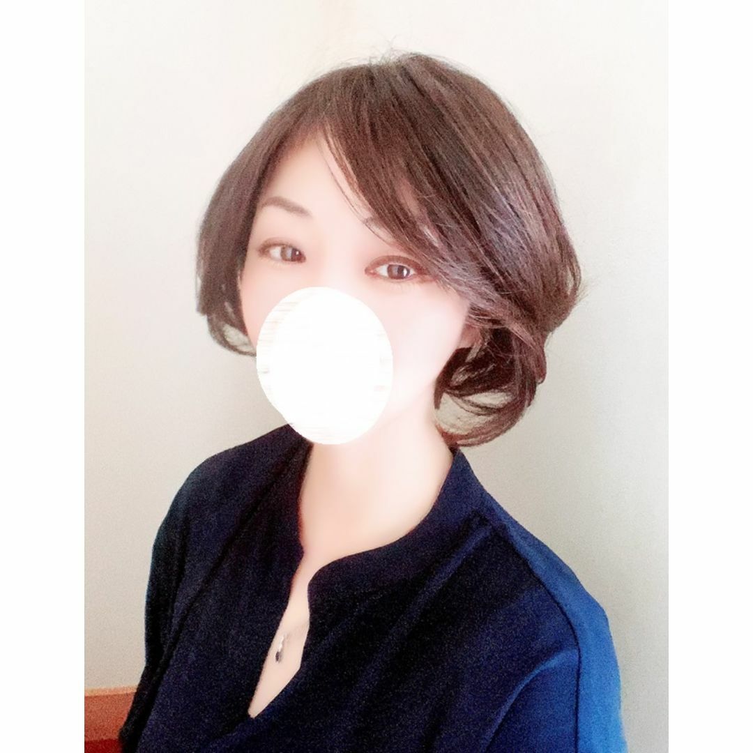 マダムヒロコ グレースショート 人毛MIX 総手植え ブラウンの マダムヒロコ グレースショート 人毛MIX 総手植え ブラウンの