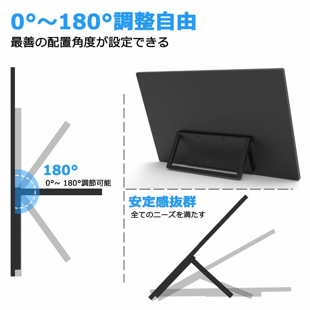 Acouto Zen18 モバイルモニター 18.5インチ 120Hz 自立型スの Acouto Zen18 モバイルモニター 18.5インチ 120Hz 自立型スの