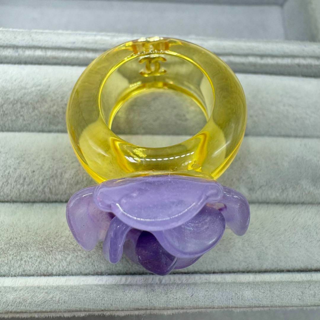 CHANEL - 【箱付き】CHANEL カメリア フラワーモチーフリング CHANEL - 【箱付き】CHANEL カメリア フラワーモチーフリング