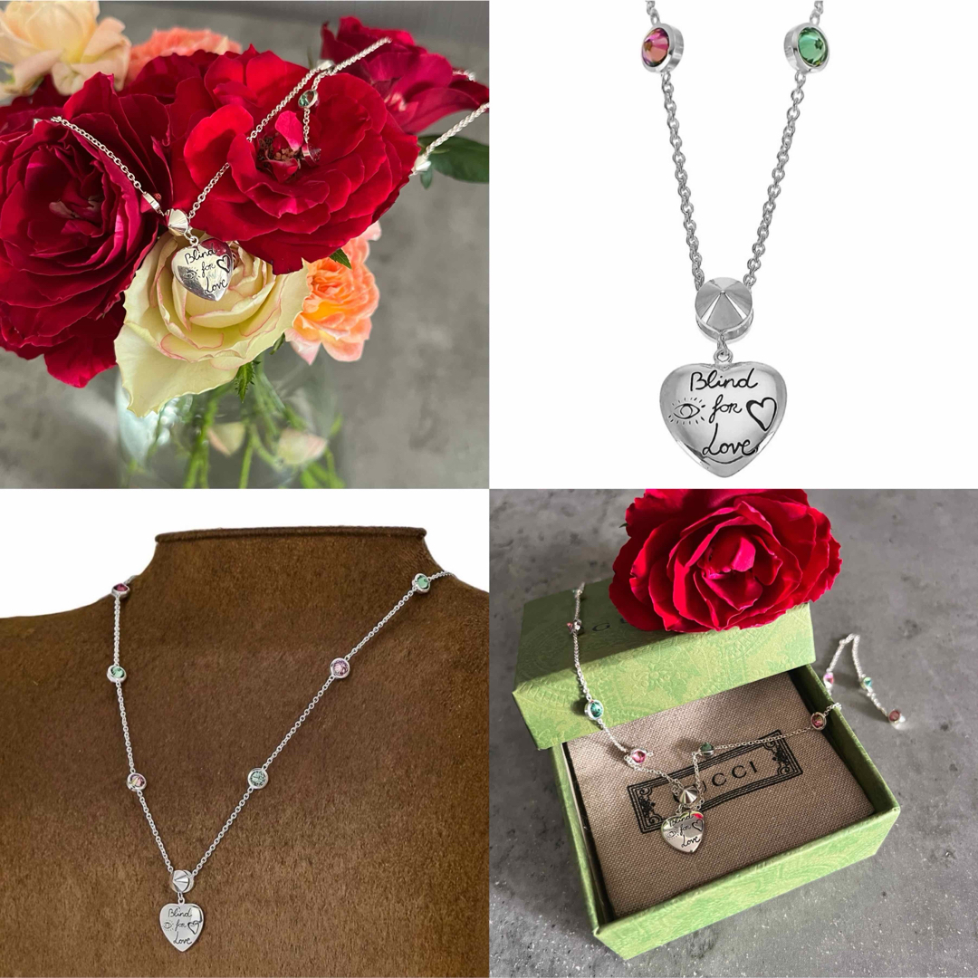 GUCCI - Gucci ネックレス 502174 J2874 8522 ハート シルバーの GUCCI - Gucci ネックレス 502174 J2874 8522 ハート シルバーの