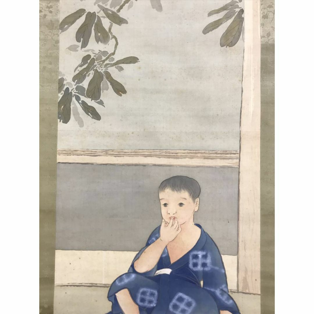 真作】関田華亭/子供の図/人物図/掛軸☆宝船☆AD-554の通販 by 真作】関田華亭/子供の図/人物図/掛軸☆宝船☆AD-554の通販 by
