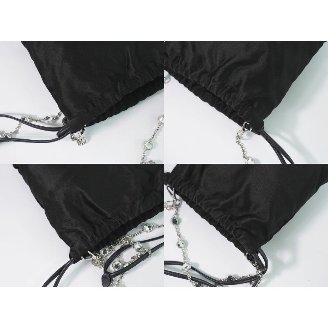 MIU MIU - 本物 ミュウミュウ MIU MIU 巾着 ラインストーン MIU MIU - 本物 ミュウミュウ MIU MIU 巾着 ラインストーン