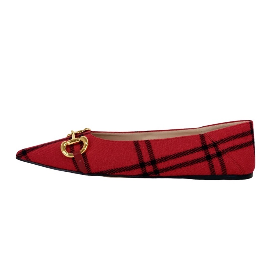 グッチ GUCCI パンプス 靴 シューズ ウール レッド 未使用 グッチ GUCCI パンプス 靴 シューズ ウール レッド 未使用
