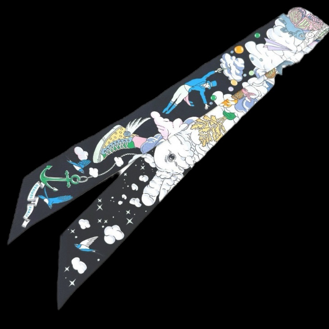 ショップカード付き!エルメス ツイリー 私の雲 新品未使用 ショップカード付き!エルメス ツイリー 私の雲 新品未使用