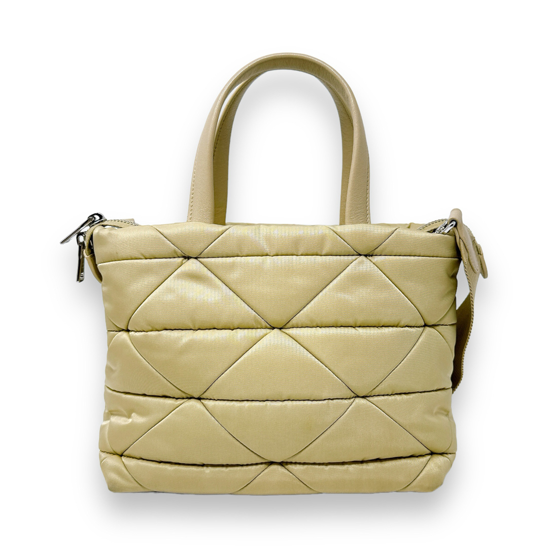 PRADA - プラダ 1BG373 リナイロン パデッド ベージュ ハンド PRADA - プラダ 1BG373 リナイロン パデッド ベージュ ハンド
