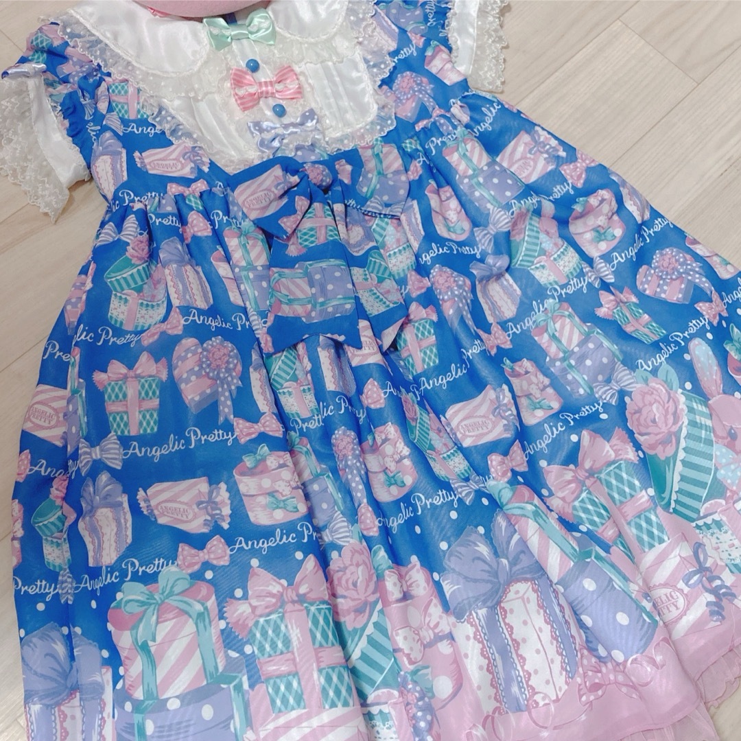 Angelic Pretty - 初版 ラッピングハート ワンピース バレッタの Angelic Pretty - 初版 ラッピングハート ワンピース バレッタの