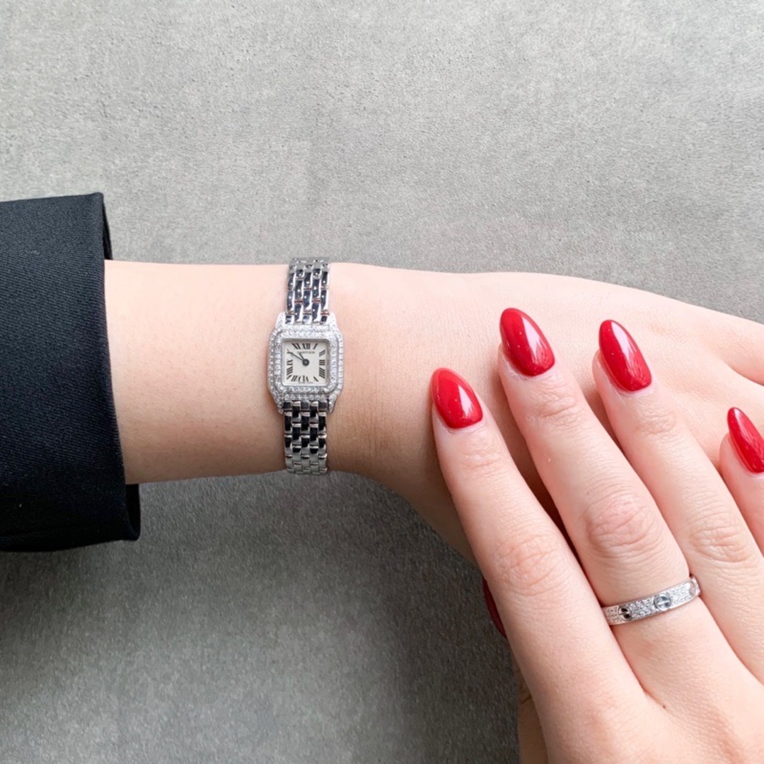 Cartier - 【OH済】カルティエ パンテール ミニ K18 WG 純正 Cartier - 【OH済】カルティエ パンテール ミニ K18 WG 純正