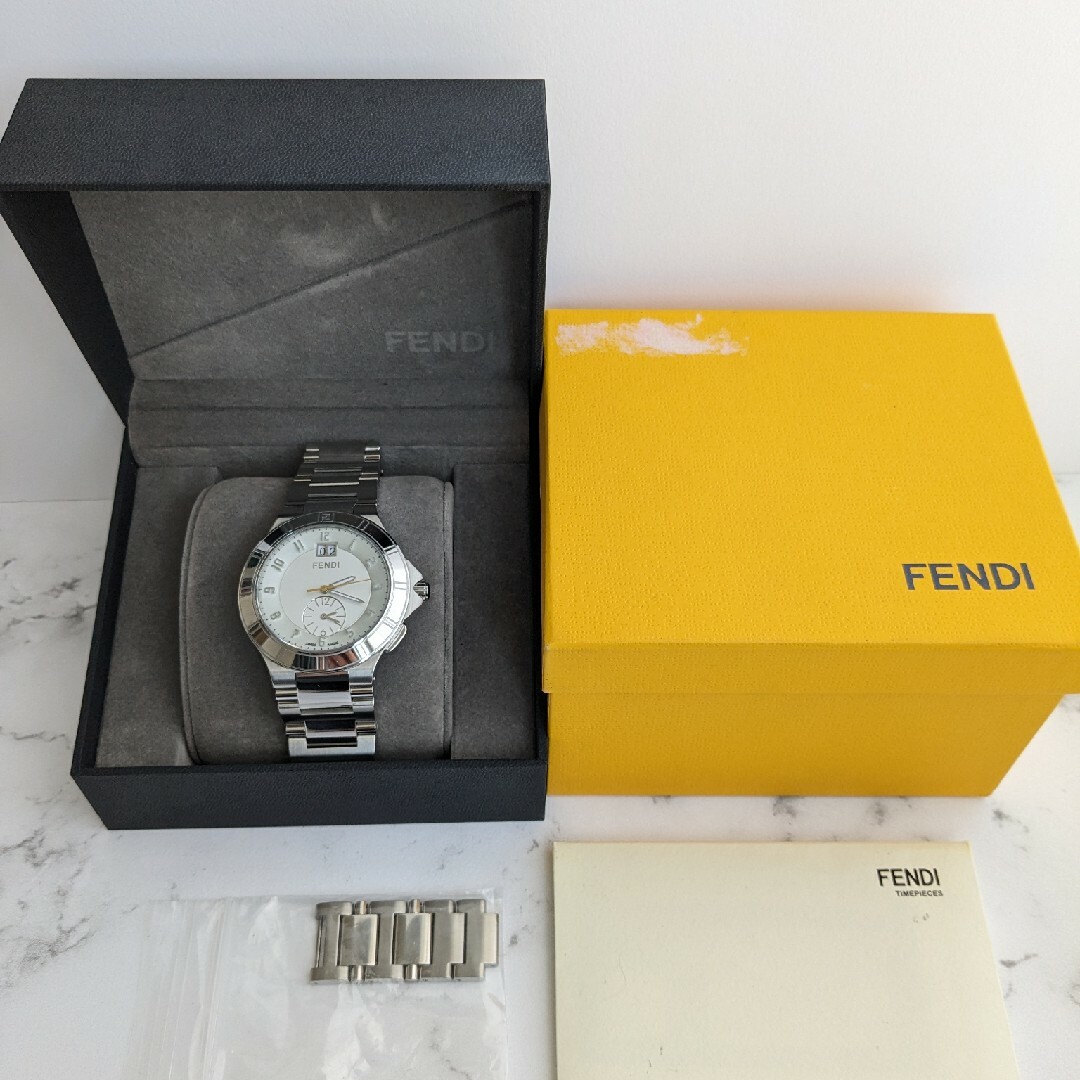 箱付き フェンディ FENDI ハイスピード デイト スポーツ メンズ 箱付き フェンディ FENDI ハイスピード デイト スポーツ メンズ