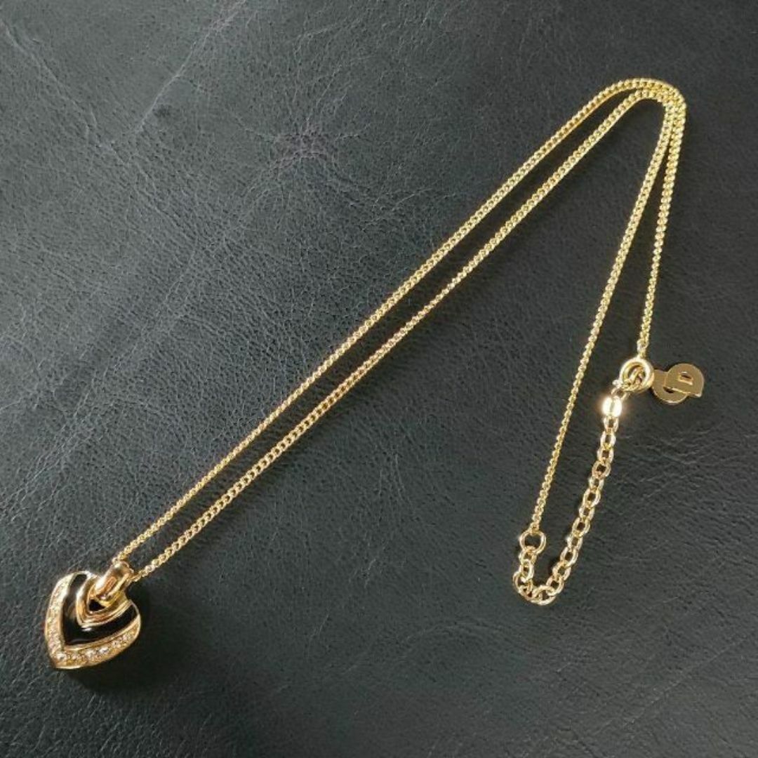 極美品】Dior ディオール ネックレス ゴールド ブラック ライン 極美品】Dior ディオール ネックレス ゴールド ブラック ライン