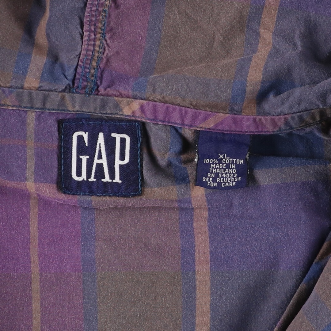 GAP - 古着 90年代 ギャップ GAP オールドギャップ チェック柄 GAP - 古着 90年代 ギャップ GAP オールドギャップ チェック柄