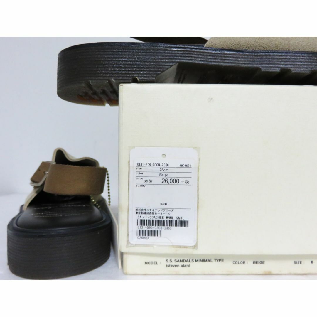 foot the coacher - 新品 foot the coacher SS SANDALS ベージュ foot the coacher - 新品 foot the coacher SS SANDALS ベージュ