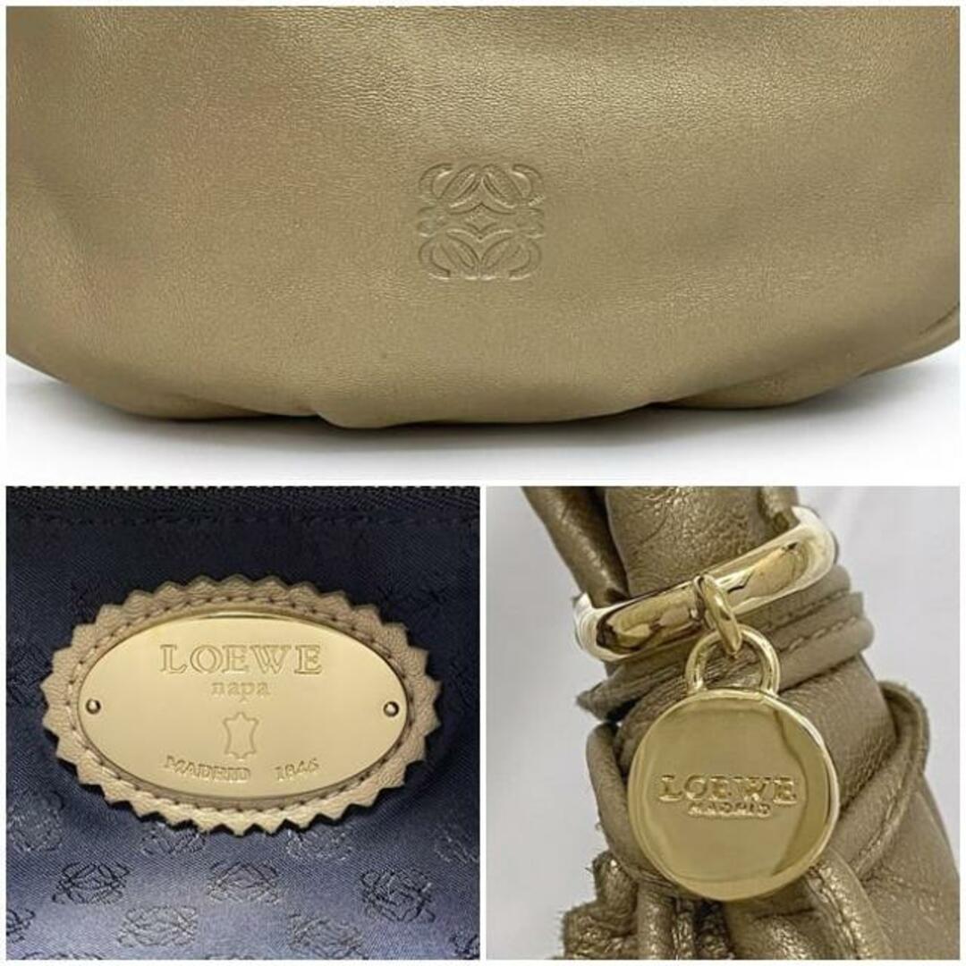 LOEWE - ロエベ ワンショルダー バッグ ゴールド アナグラム 美 LOEWE - ロエベ ワンショルダー バッグ ゴールド アナグラム 美