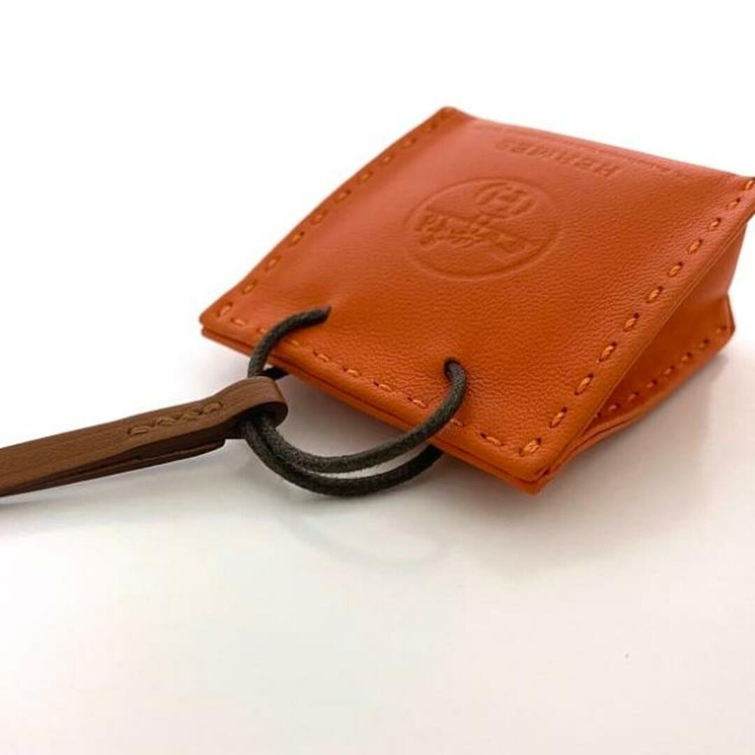HERMES - エルメス バッグチャーム サックオランジュ オレンジ HERMES - エルメス バッグチャーム サックオランジュ オレンジ