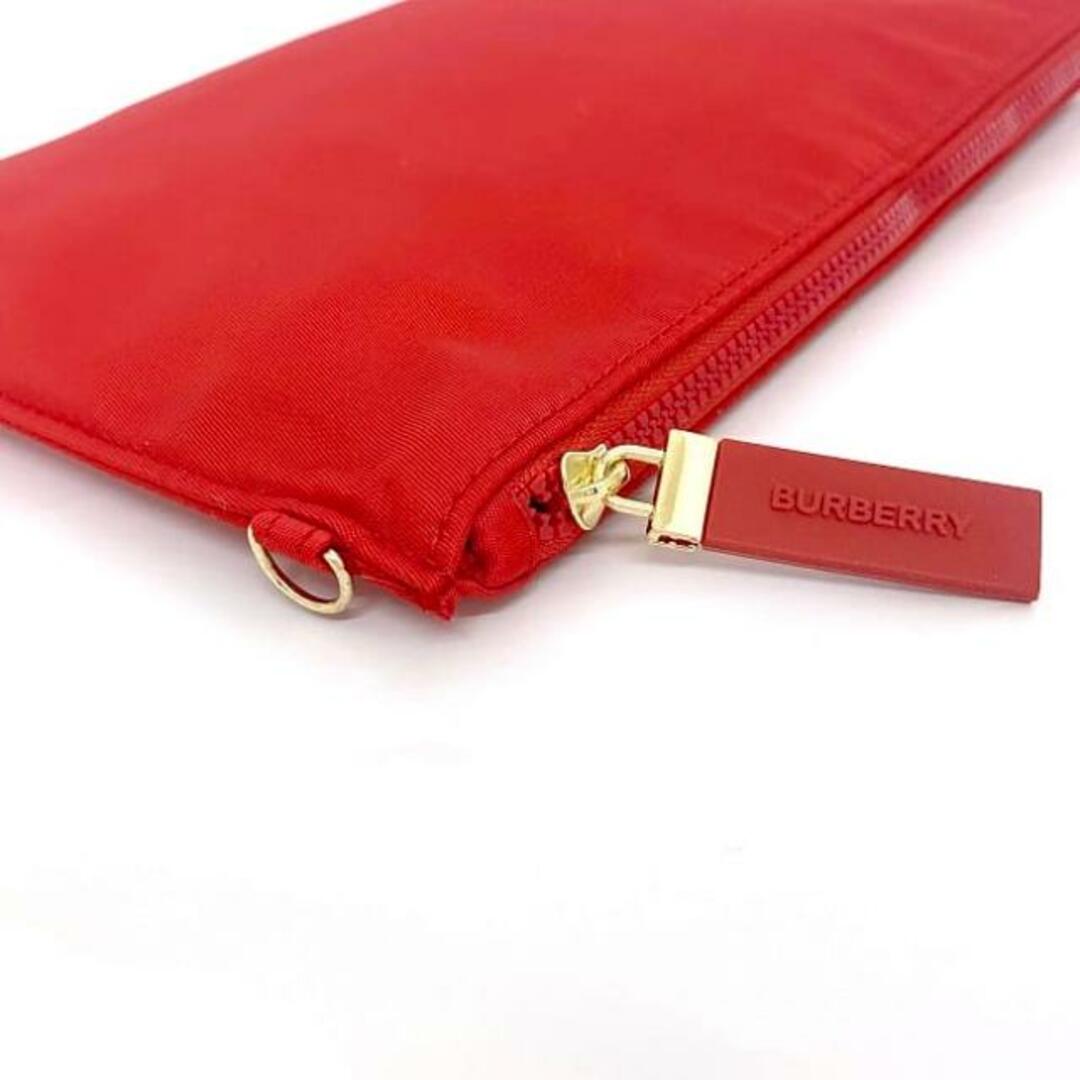 バーバリー クラッチバッグ レッド 美品 ポーチ ストラップ付 バーバリー クラッチバッグ レッド 美品 ポーチ ストラップ付