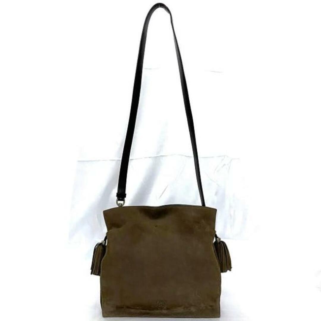 LOEWE - ロエベ 巾着 ショルダーバッグ フラメンコ 30 ブラウン LOEWE - ロエベ 巾着 ショルダーバッグ フラメンコ 30 ブラウン