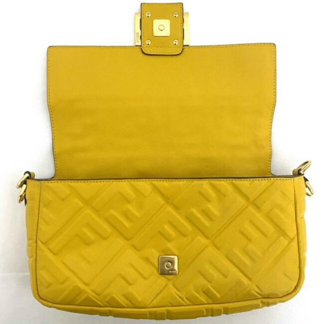 FENDI - フェンディ 2way マンマ バケット バッグ イエロー FENDI - フェンディ 2way マンマ バケット バッグ イエロー