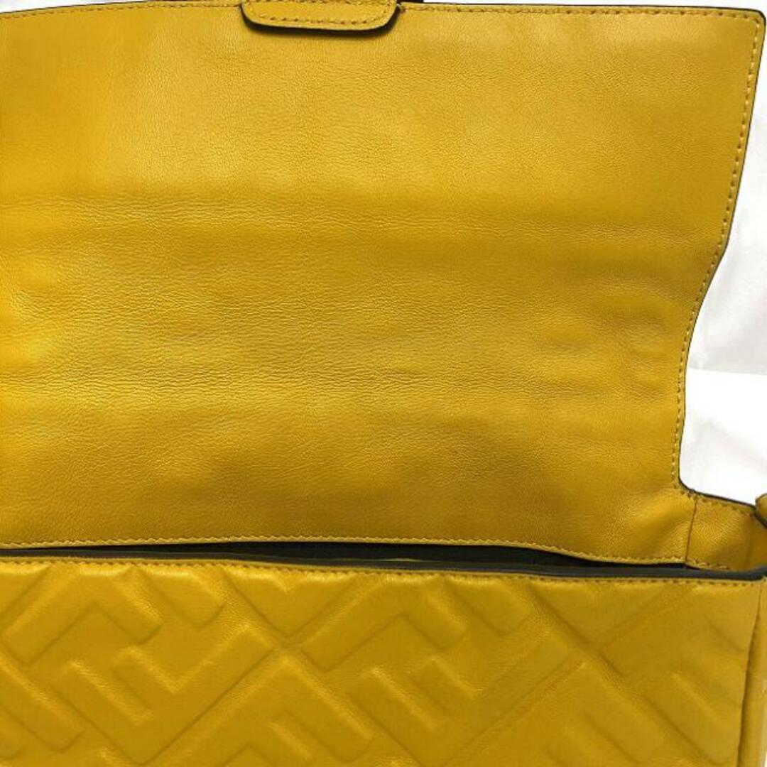 FENDI - フェンディ 2way マンマ バケット バッグ イエロー FENDI - フェンディ 2way マンマ バケット バッグ イエロー