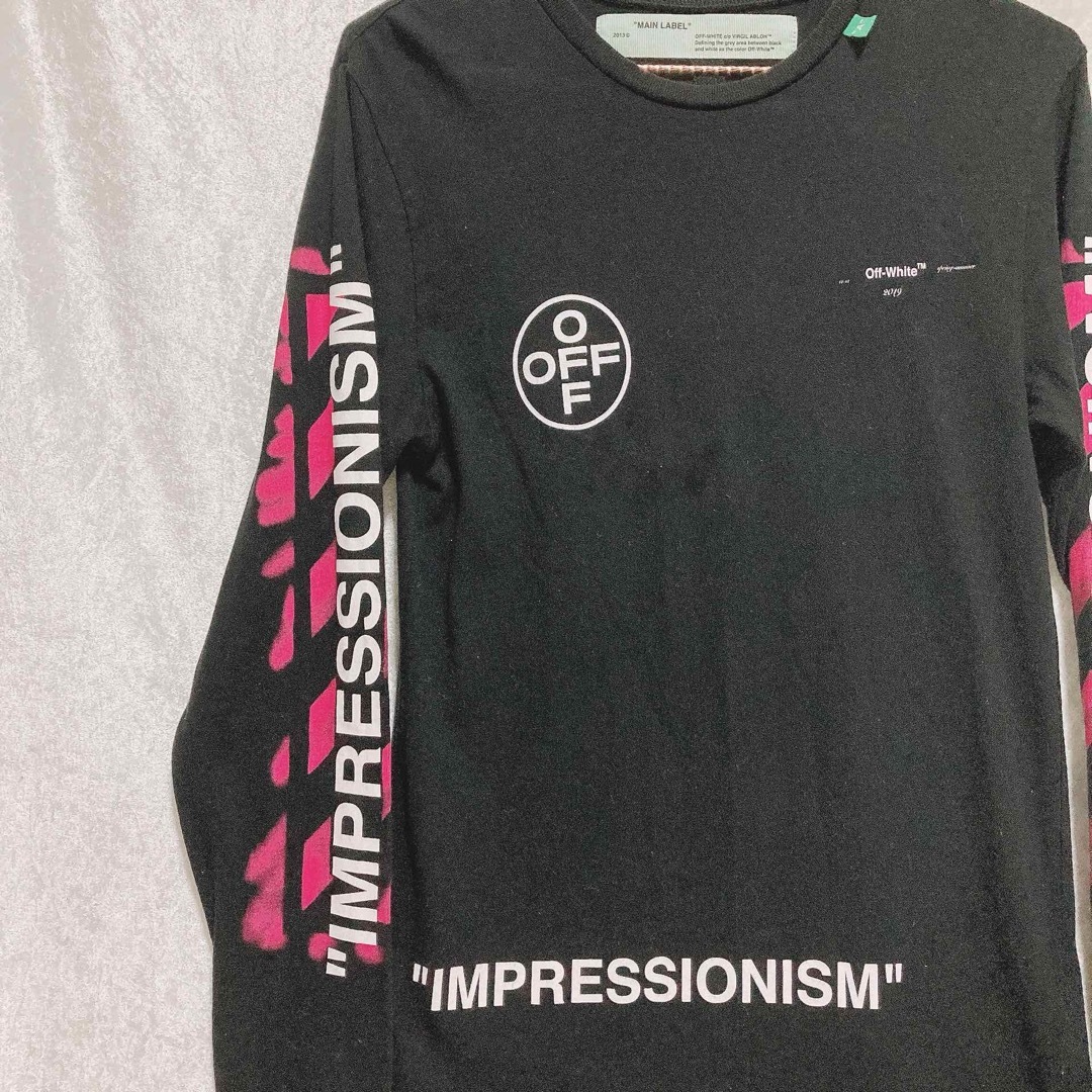 Off-White - OFF-WHITE ロングTシャツ 【美品】XS ビッグロゴ Off-White - OFF-WHITE ロングTシャツ 【美品】XS ビッグロゴ