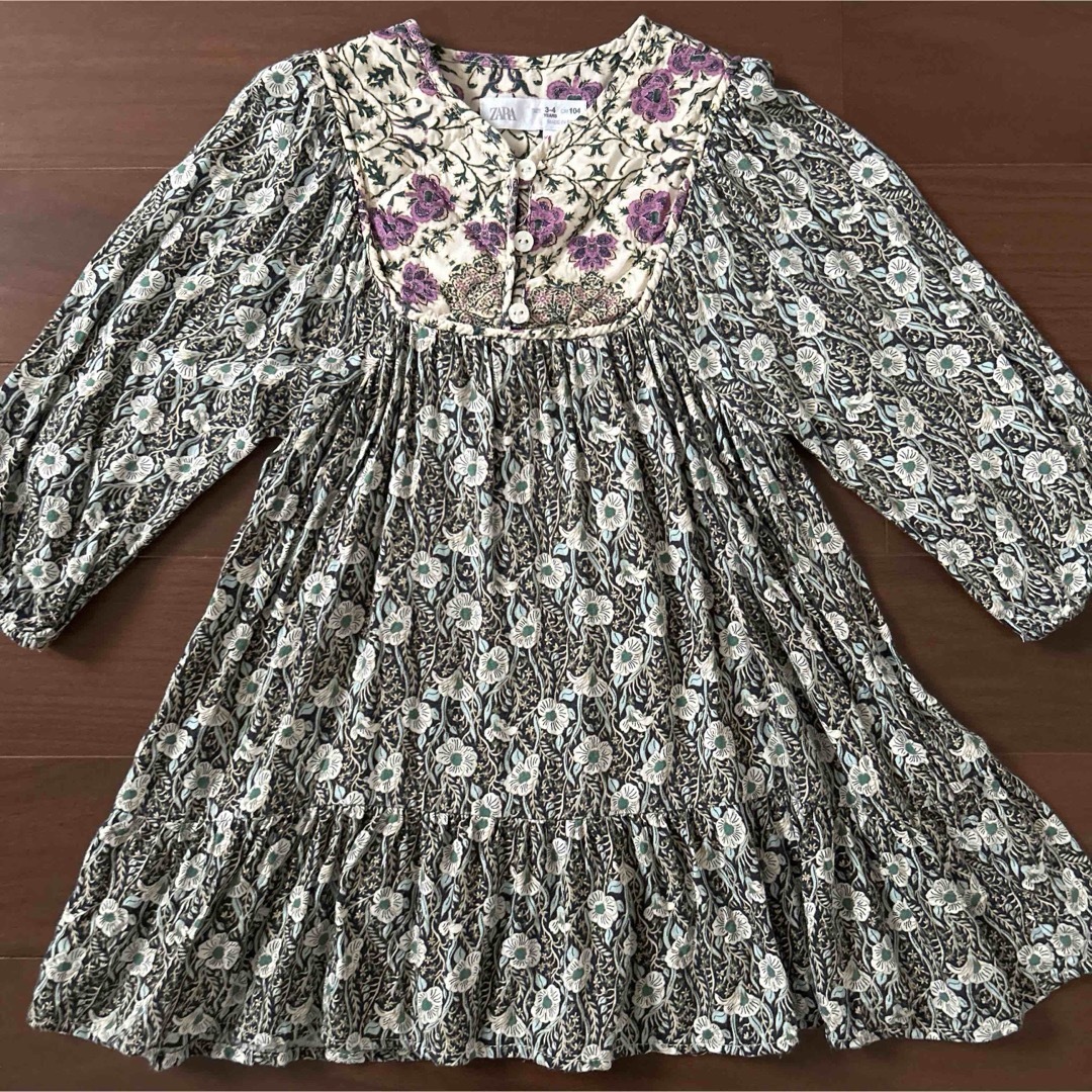 ZARA KIDS - ZARA baby パッチワークワンピースの通販 by nico's ZARA KIDS - ZARA baby パッチワークワンピースの通販 by nico's