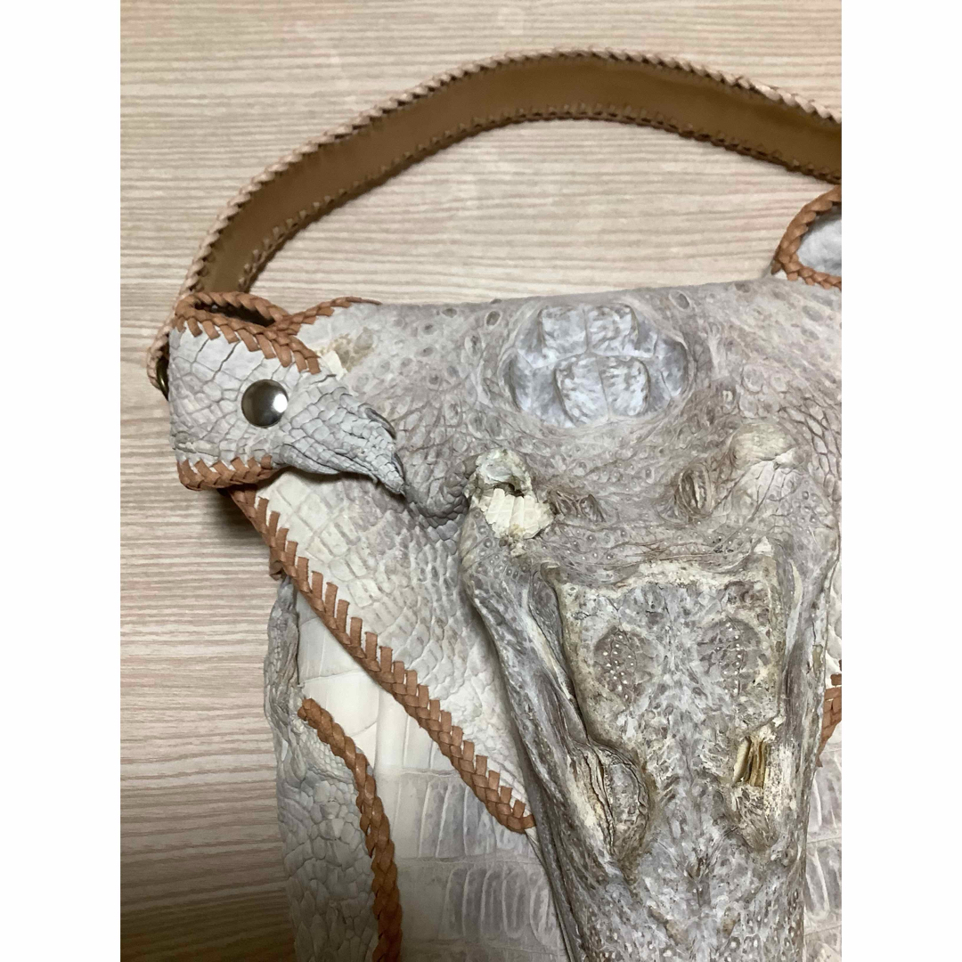 本物 新品 》 ヒマラヤ クロコダイル クロコ 鰐 剥製 ショルダー 本物 新品 》 ヒマラヤ クロコダイル クロコ 鰐 剥製 ショルダー
