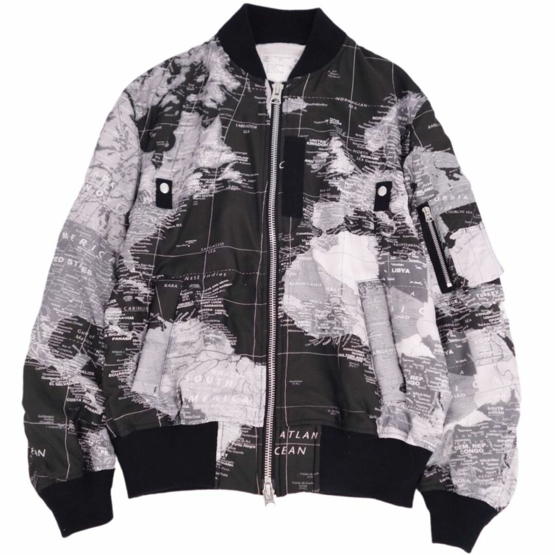 sacai - 美品 サカイ Sacai ジャケット ブルゾン 20SS WORLD MAP sacai - 美品 サカイ Sacai ジャケット ブルゾン 20SS WORLD MAP