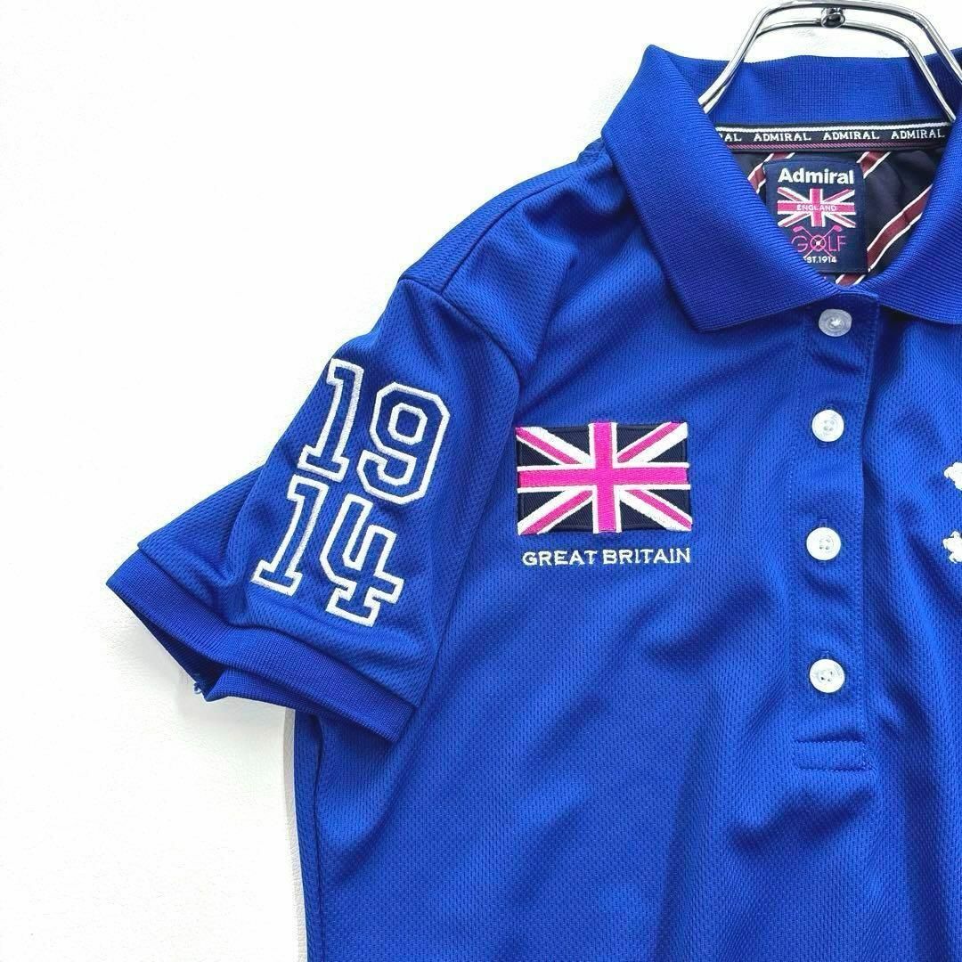 Admiral - 極美品❗️アドミラルゴルフ M 半袖ポロシャツ ブルー Admiral - 極美品❗️アドミラルゴルフ M 半袖ポロシャツ ブルー