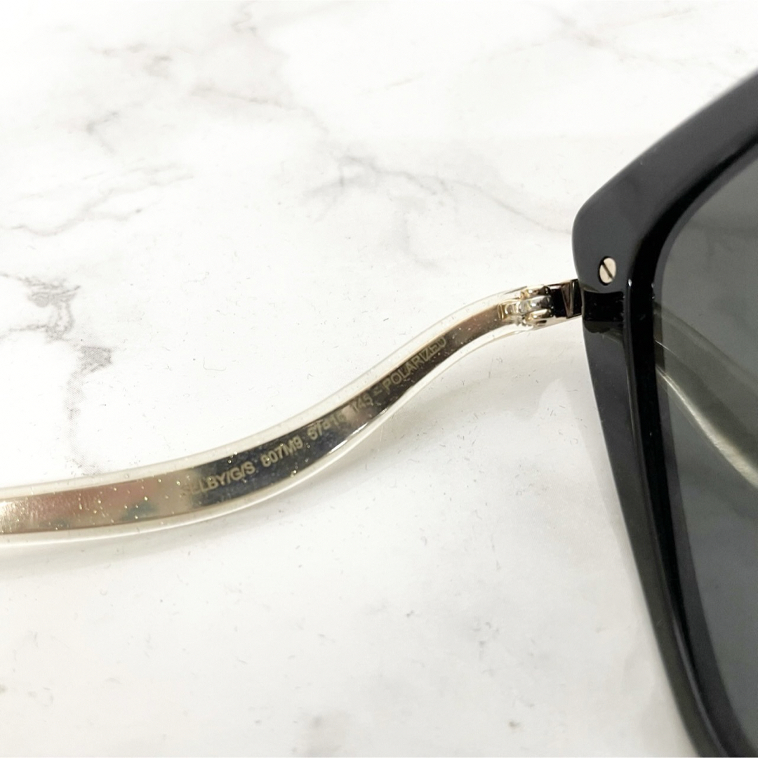 JIMMY CHOO SELBY/G/S 807/M9 Black Gold Grey Polarized Women JIMMY CHOO SELBY/G/S 807/M9 Black Gold Grey Polarized Women