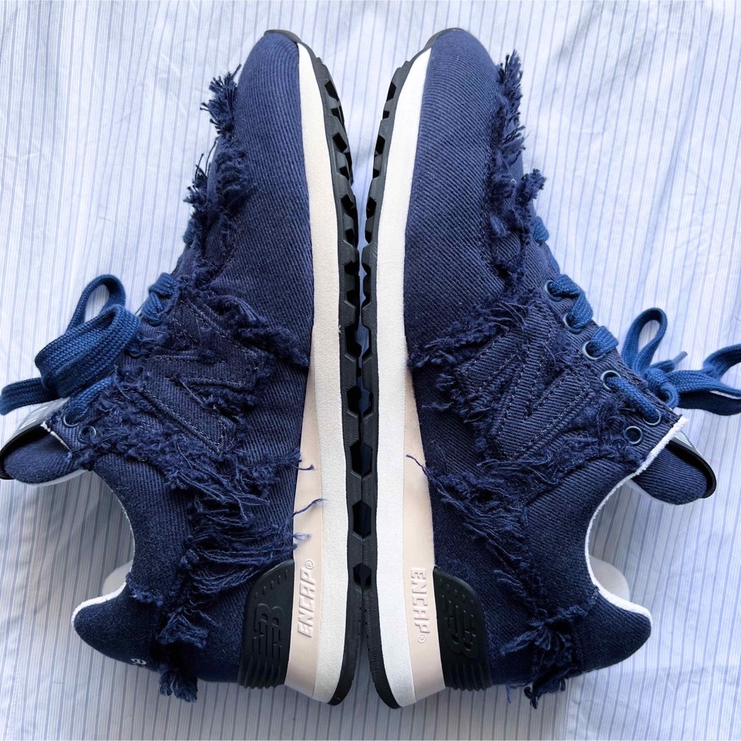 MIU MIU - Miu Miu × New Balance 574 デニムスニーカー 約25cm MIU MIU - Miu Miu × New Balance 574 デニムスニーカー 約25cm