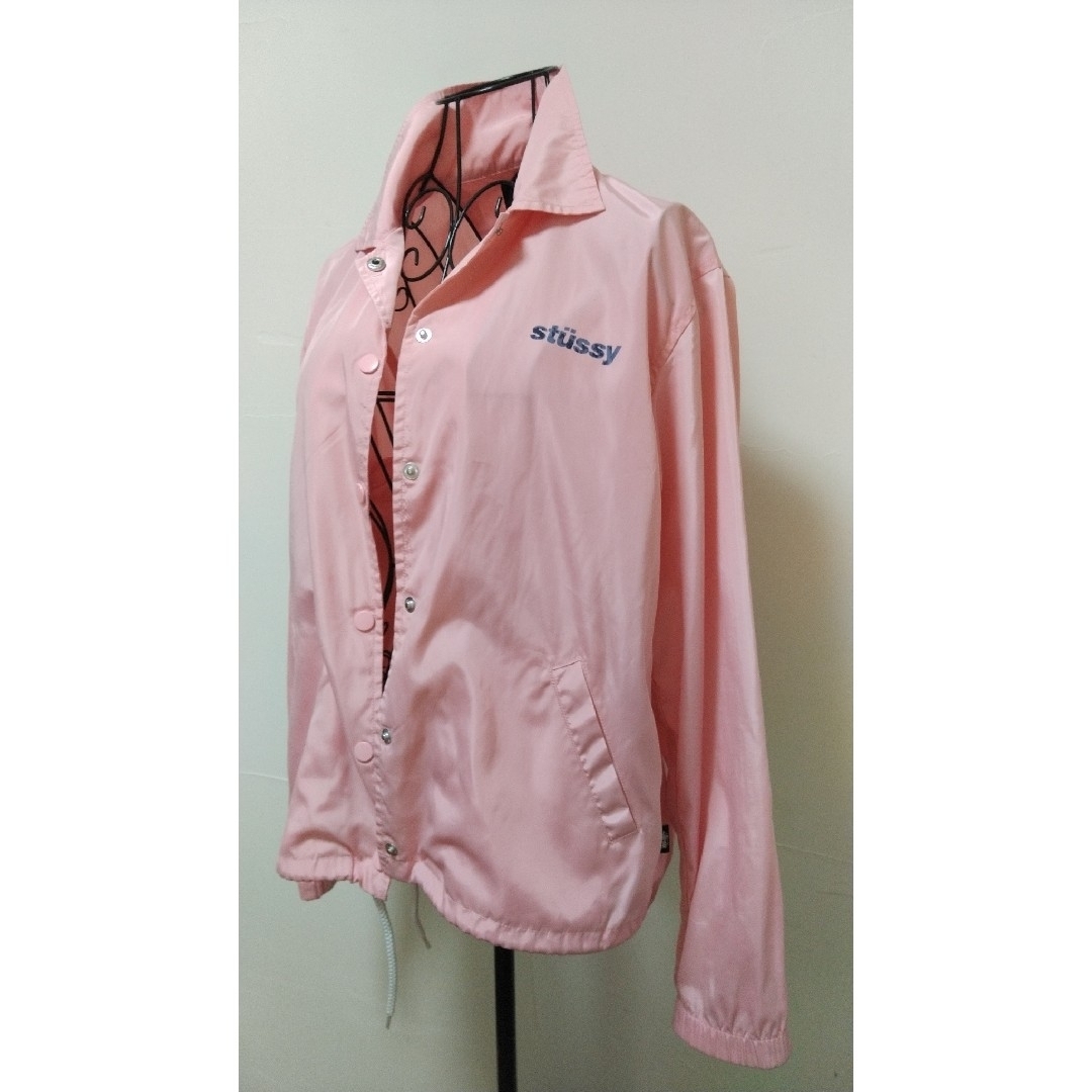 STUSSY - 【入手困難】STUSSYコーチジャケット ベビーピンク 訳 STUSSY - 【入手困難】STUSSYコーチジャケット ベビーピンク 訳