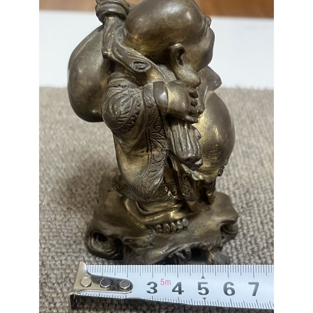 中国美術 布袋様 真鍮骨董 銅製唐物 七福神 大 縁起の通販 by 肉 中国美術 布袋様 真鍮骨董 銅製唐物 七福神 大 縁起の通販 by 肉
