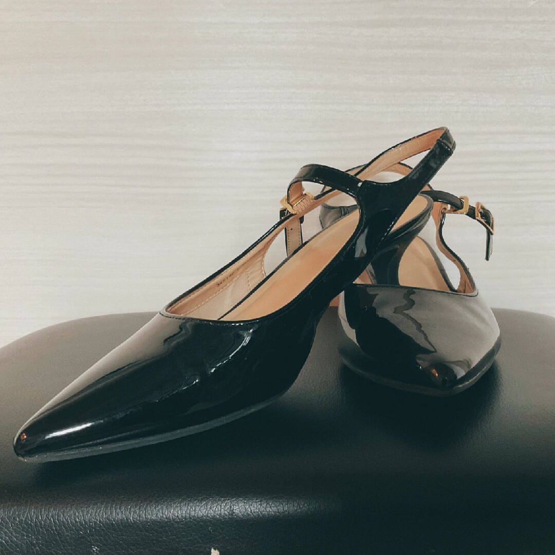 GU - 【超美品】GU ストラップバックベルトパンプス Lサイズの GU - 【超美品】GU ストラップバックベルトパンプス Lサイズの