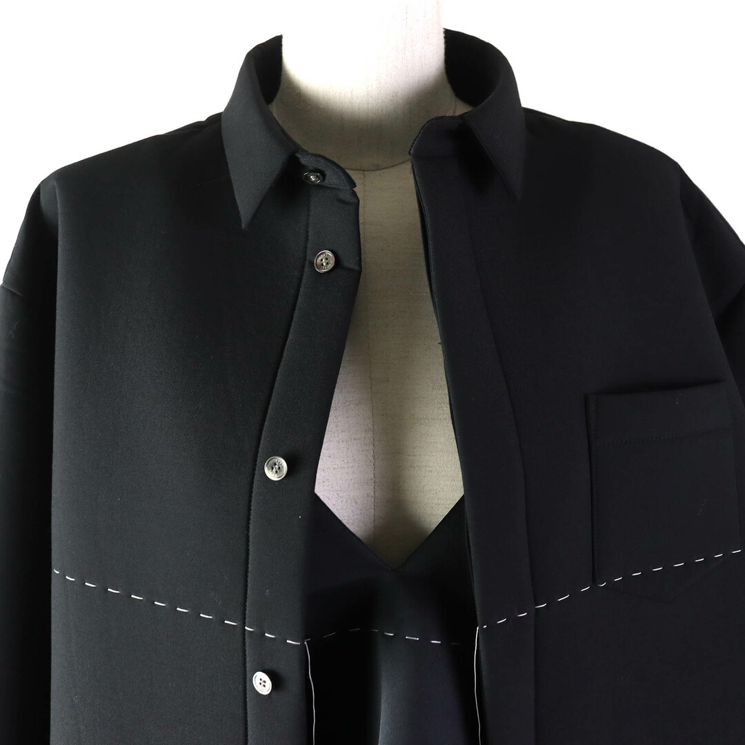 sacai - 極美品△Sacai サカイ 23-07024 Suiting Bonding Dress sacai - 極美品△Sacai サカイ 23-07024 Suiting Bonding Dress