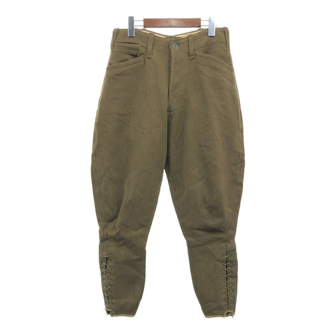 40年代 ウール ジョッパーズパンツ ヴィンテージ カーキ (メンズ 40年代 ウール ジョッパーズパンツ ヴィンテージ カーキ (メンズ
