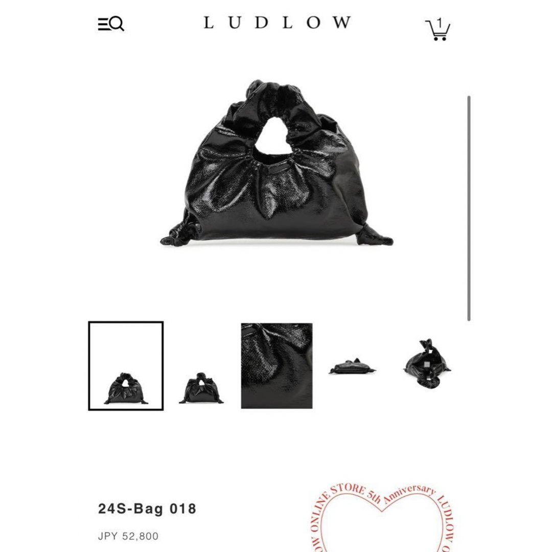 LUDLOW - LUDLOW 24S-Bag 018ブラックハンドバッグ ミ152の通販 LUDLOW - LUDLOW 24S-Bag 018ブラックハンドバッグ ミ152の通販